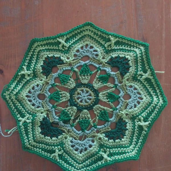 Magic Circles Scarf Pattern by Jane Crowfoot - Etsy