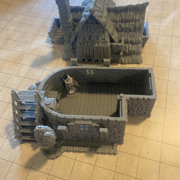 Medieval Town Set 04 - Bell Tower Farm - Etsy