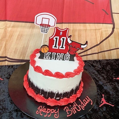 Chicago Bulls Birthday Cake Topper/ Party Decor - Etsy