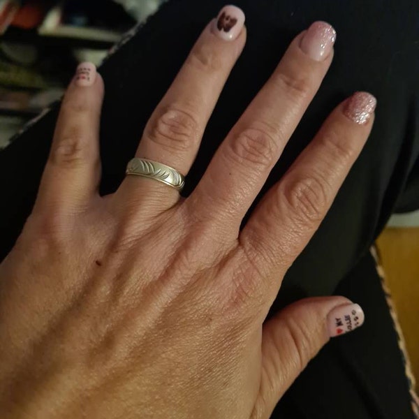 CHARACTER Nail Decals Silhouette Elvis Blue Jacket Singer #3 Nail Art ...