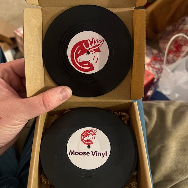 Vinyl Record Drinks Coasters, Personalized Photo Coasters, Custom ...