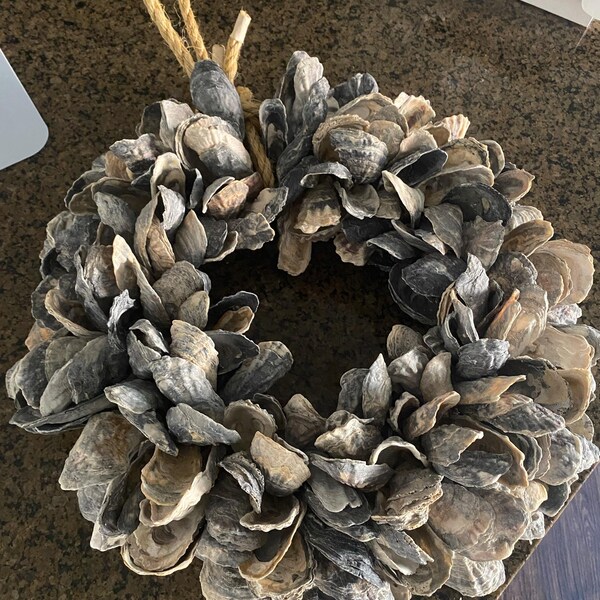 Oyster Shell Table Runner or Hanging Wall Decor. - Etsy