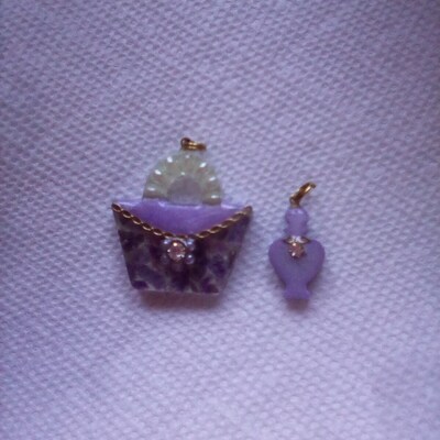 Japan Resin Charm KIT, ENGLISH Instructions, Make 1 Purple Bag Charm ...