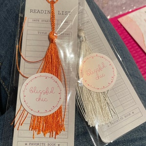 Personalized Reading List Bookmark Library Card, Double-sided Tracker ...