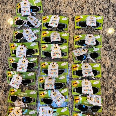 End of the Year Sunglasses GIFT TAGS, 'your Future is so Bright, You're ...