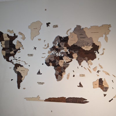 World Map Push Pin Wall Art, Travel Map Flag Push Pins, Flags Push Pins ...