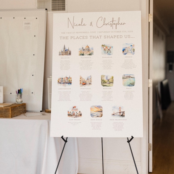 Travel Table Numbers for Wedding Destination Icon Table Names Wedding ...