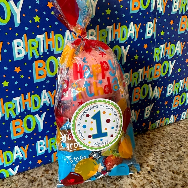 Personalized Birthday Age Number Stickers, Birthday Party, Party ...