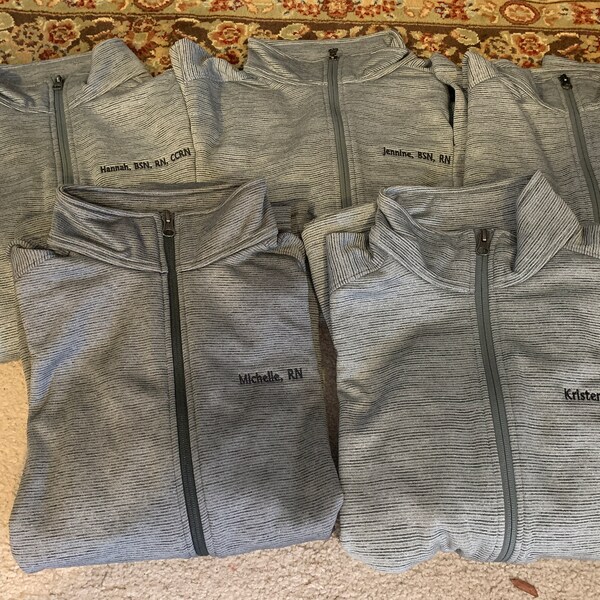 ICU Intensive Care Unit Jacket Nurse Jacket Embroidered Jacket ...