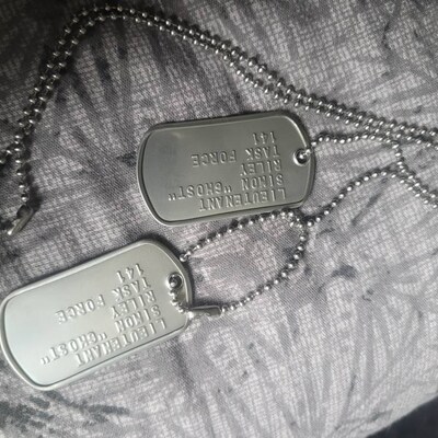 Simon 'ghost' Riley US Military Dog Tag Set - Etsy