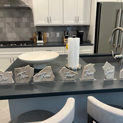 Marble Stone Bar Sign Wedding Unique Signage Menu Sign - Etsy