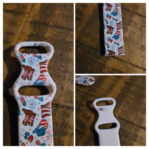 Turquoise Cow Print Watch Band Compatible With Apple Watch Fitbit ...