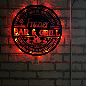 Mountain LED Metal Art Sign / Light up Mountain Metal Sign / Multi ...