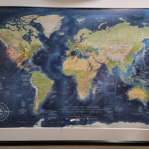 Gold Map Push Pins Map Push Pins for Your Favorite - Etsy