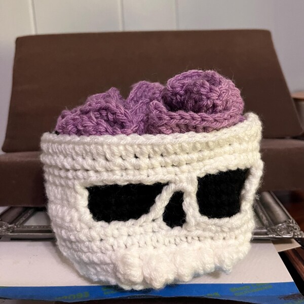 Brainy Skull Coaster Set CROCHET PATTERN / Skull Coaster PDF English ...