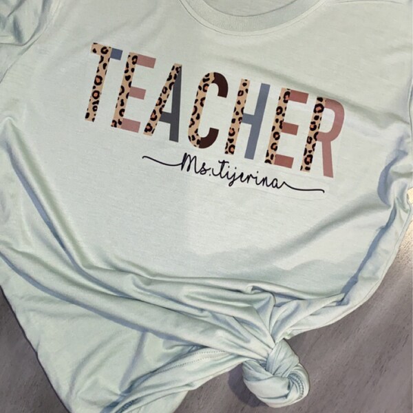 Leopard and Boho Teacher PNG, Leopard and Boho, Instant Digital ...