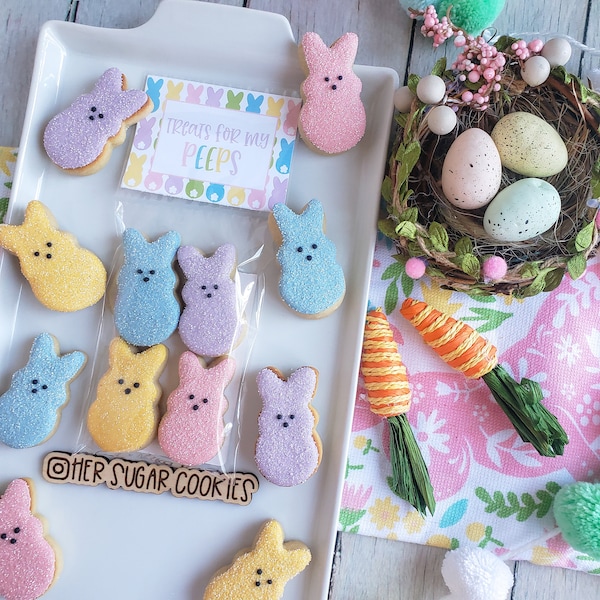 Instant Download Treats for My Peeps Bag Topper, Printable Cottontail ...