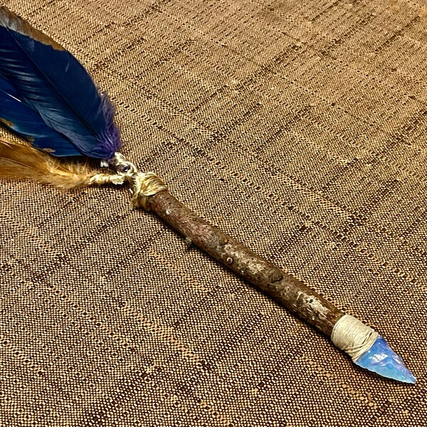 Opalite Arrowhead, Opalite Crescent Arrow Head, White Spear Head ...