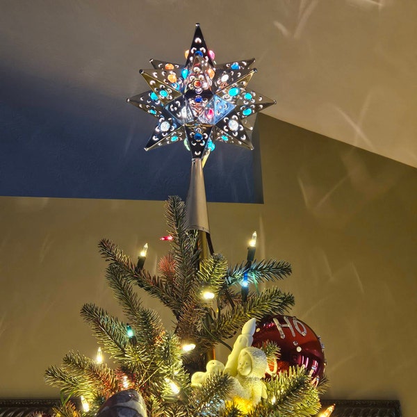 Handmade Tin Star Tree Topper: Multicolored Marbles, Moravian Star - Etsy