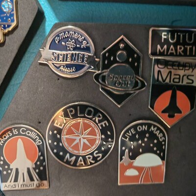 Spaced Out Enamel Pin Space Lapel Pin - Etsy