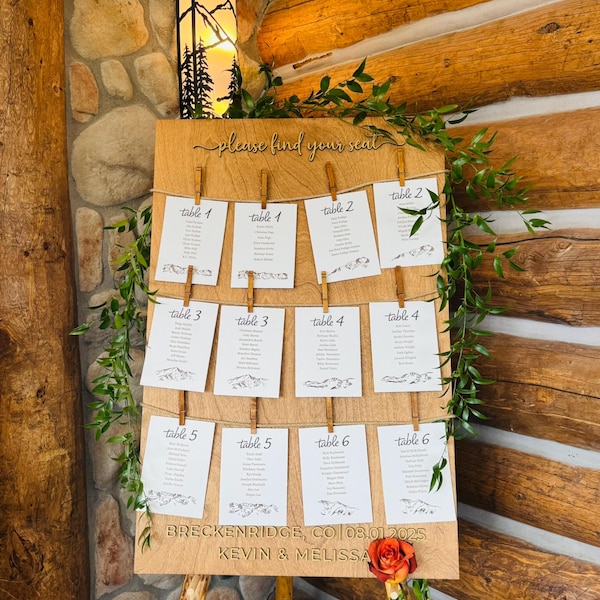 Custom Table Numbers - Mountains, Cities, Landmarks and Memories for ...