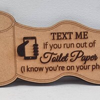 Laser Engraver Funny Bathroom Sign Digital File (lightburn,svg,dxf ...
