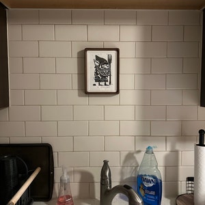 The Kitchen Goblin, Goblin Print, Kitchen Print, Weird Wall Art, Occult ...