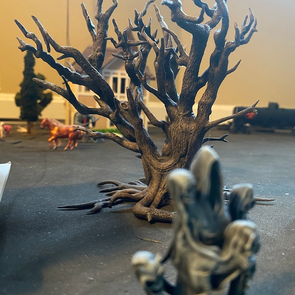Large Spooky Tree - Haunted Tree - Miniature for Lemax Spooky Town ...