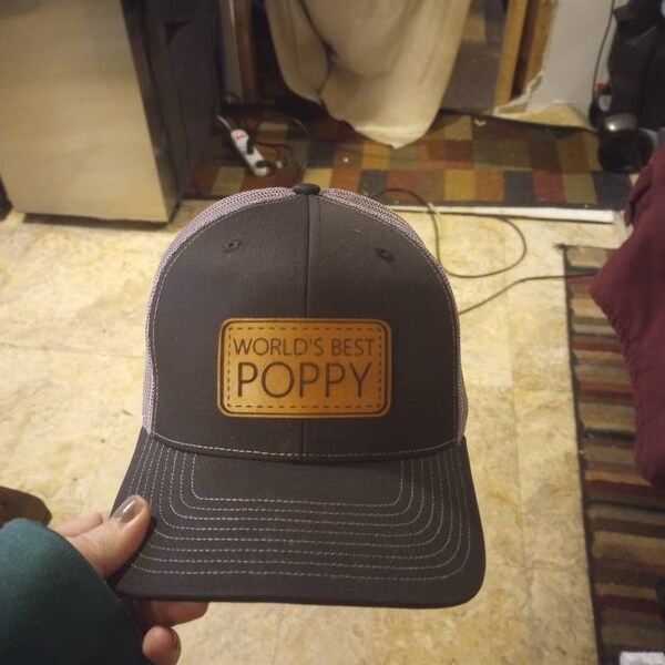 Custom Hat for Dad Gift for Fathers Day Gift for Poppy Trucker Hat for Papaw Richardson 112 ...