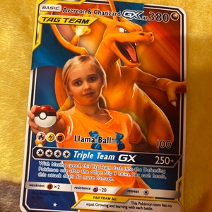 Custom Pokémon Card From PHOTO - Etsy