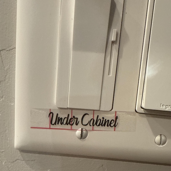 Custom Light Switch Labels // Light Switch Stickers // Light Plate ...