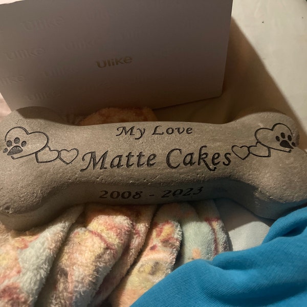 Pet Memorial Stone - Bone Shaped | Dog Headstone | Pet Loss Gift - Etsy