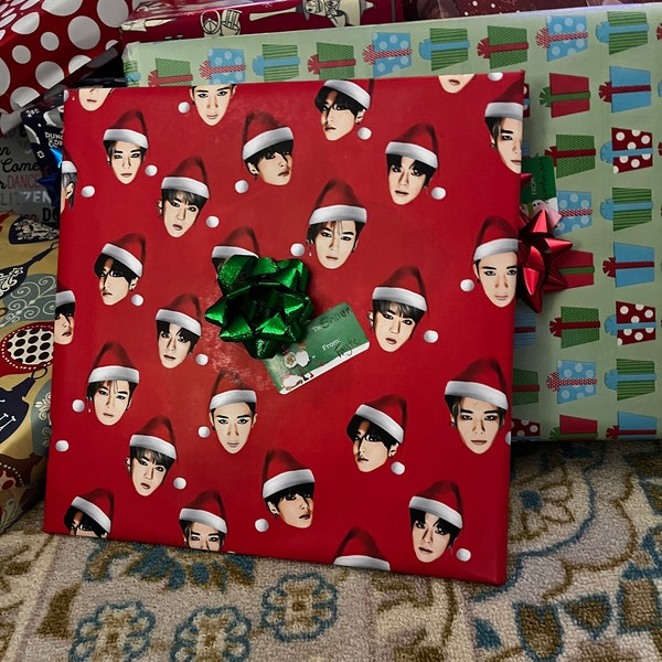 Stray Kids Christmas Wrapping Paper | Stray Kidsxmas Gift Wrap ...