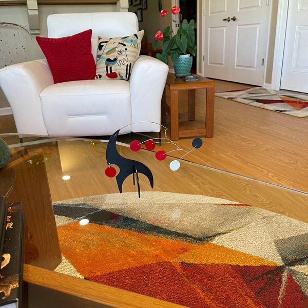 Stabile Mobile Art Table Top Home Decor Driftwood Shells Copper ...