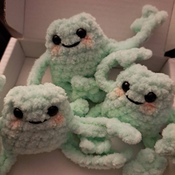 Crochet Leggy Frog Plush Anxiety Toy Desk Buddy - Etsy UK
