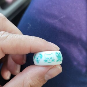 Personalized Engraved Silicone Ring 8.5MM Wedding Band for Men and ...