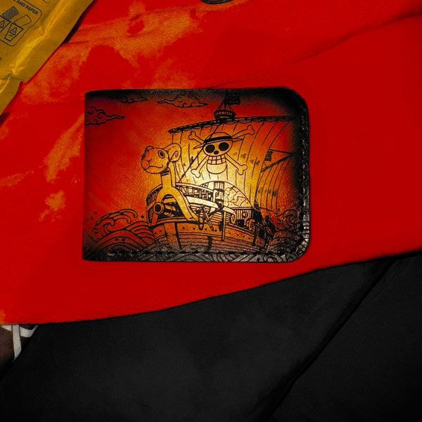 Anime Wallet, Japanese Manga Wallet, Personalized Leather Wallet Pirate ...