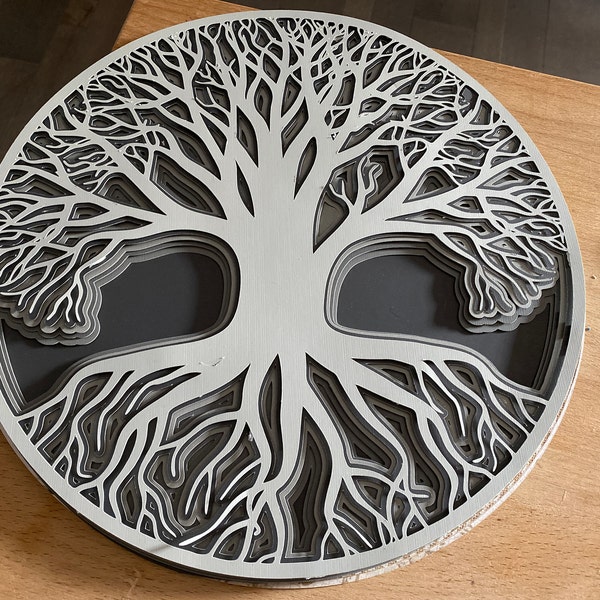 Tree of Life, Tree of Life Svg, Tree Cut File, SVG by Layers, CNC Plan ...