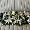 Artificial Silk Funeral Flower Coffin Spray Memorial Tribute Casket ...