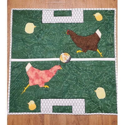 Chicken Run Quilt Block, Paper Pieced Quilt Pattern, PDF Pattern ...