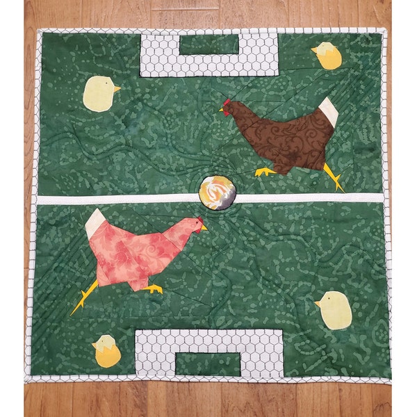 Chicken Run Quilt Block, Paper Pieced Quilt Pattern, PDF Pattern ...