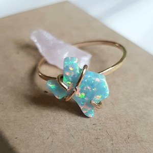 Opal Texas Ring, Texas State Ring, Texas Opal Jewelry, Texas Shape Opal ...