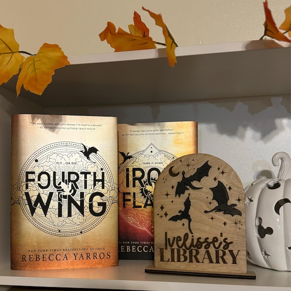 Dragon Personalized Library Sign, My Library Sign, Book Sign, Bookish ...