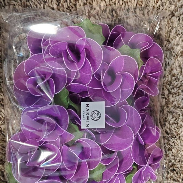 20 String Lights Purple Rose Flower Fairy Lights Bedroom Home Decor ...