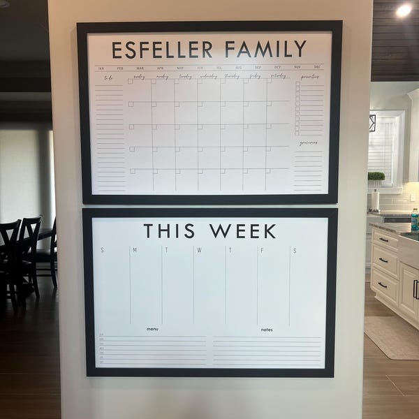 5 Kid Dry Erase Chore Chart for Wall in Mudroom or Kitchen ...