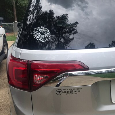 Snow Leopard Car Decal Lips Cheetah Print Car Decal Cheetah Lips Decal ...