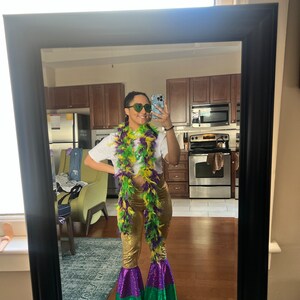 Gold Glass Pane Holographic Mesh Inset Crop Top Rave - Etsy