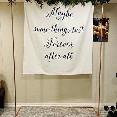 Custom Backdrop, Quote Backdrop, Wedding Vow Backdrop, Calligraphy ...