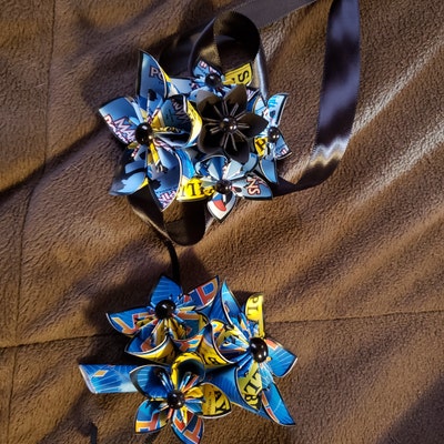 Prom Night Custom Corsage & Boutonniere Set, Your School Logo, Military ...