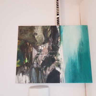Green Lake, Contemporary Painting, Original Oil Painting. Abstract ...